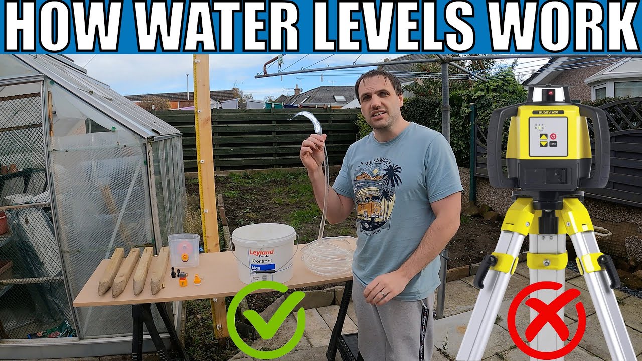 How to use a water level - 3 different types of water level - YouTube