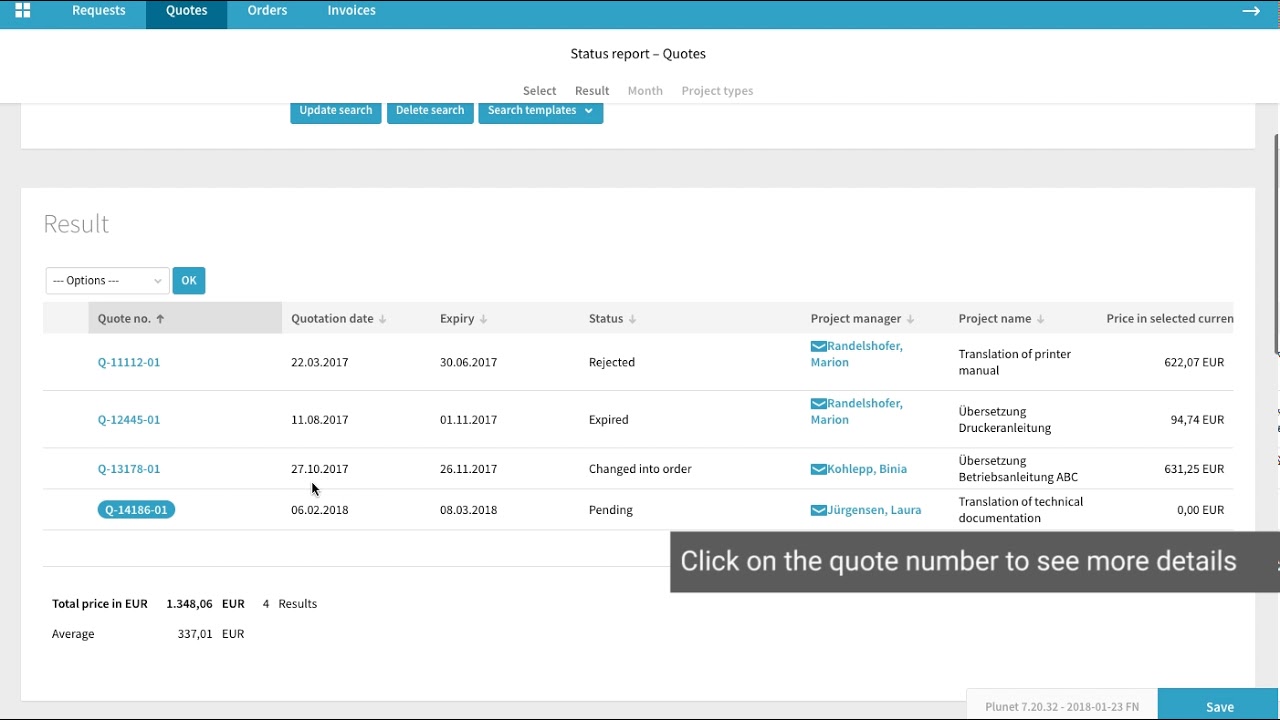 See how you create a quote overview. - YouTube