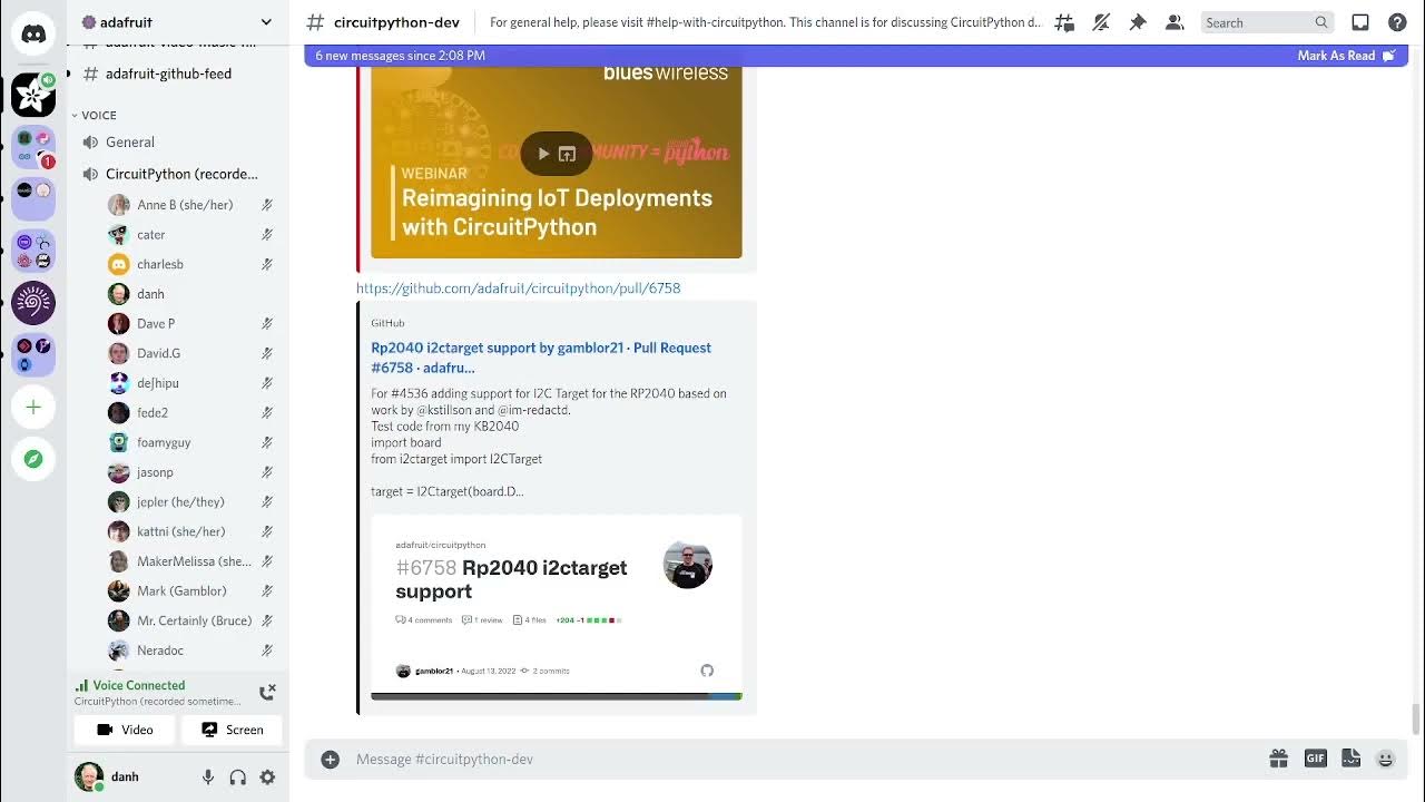 Circuitpython Weekly Meeting For August 22 2022 Circuitpython Circuitpython Adafruit Youtube