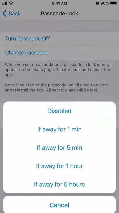 How to DISABLE PASSCODE in TELEGRAM? - YouTube