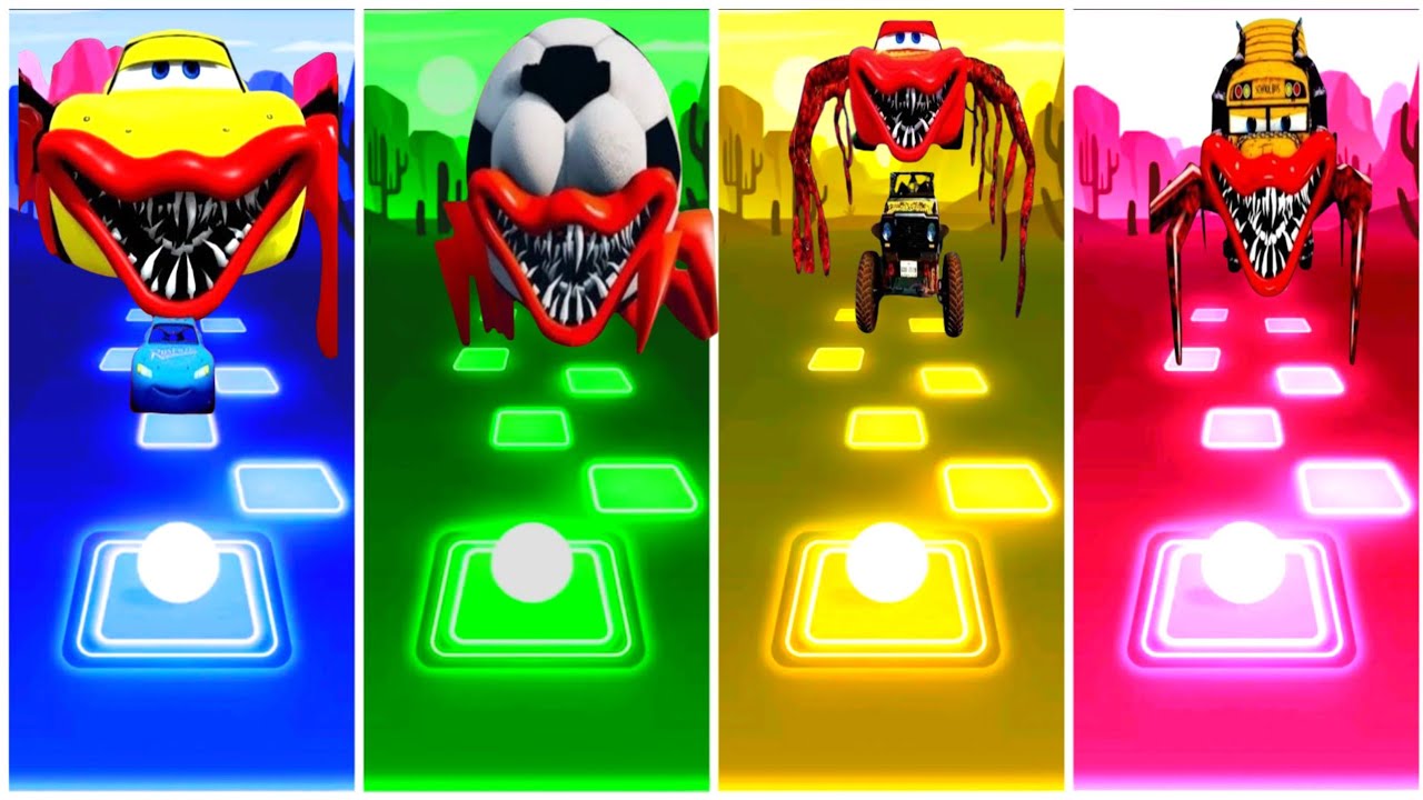 McQueen Red Eater🆚McQueen Yellow Car 🆚McQueen Eater Giant🆚McQueen ...