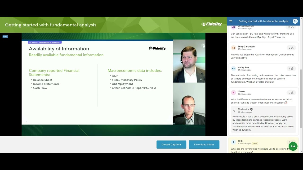 Getting started with fundamental analysis 05012024 - YouTube