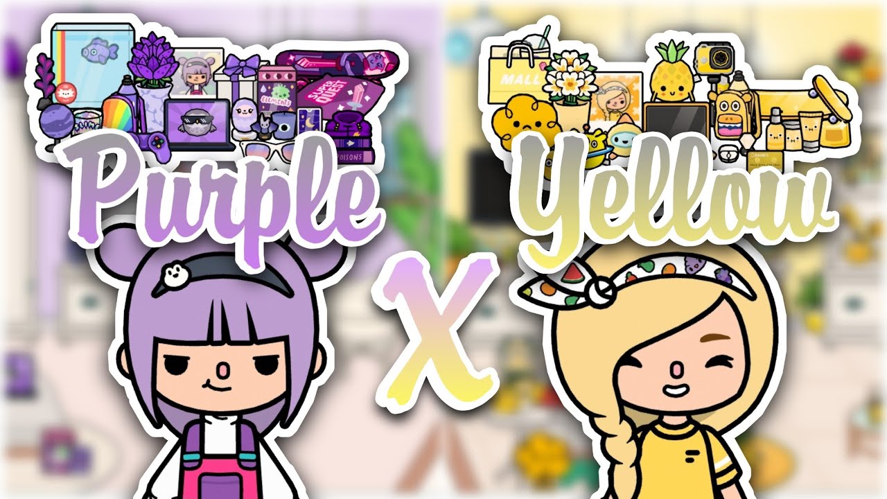 PURPLE X YELLOW in Toca Life World - YouTube