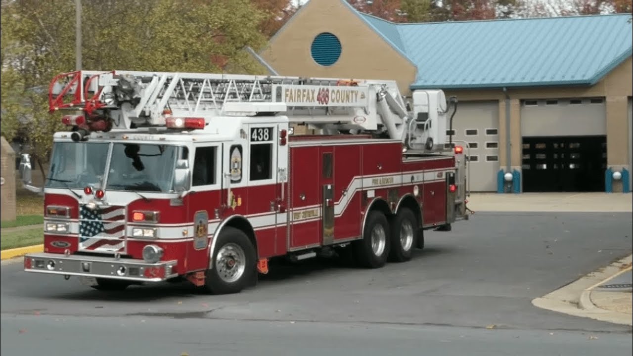 Truck and Medic 438 Responding | Fairfax County Fire and Rescue - YouTube