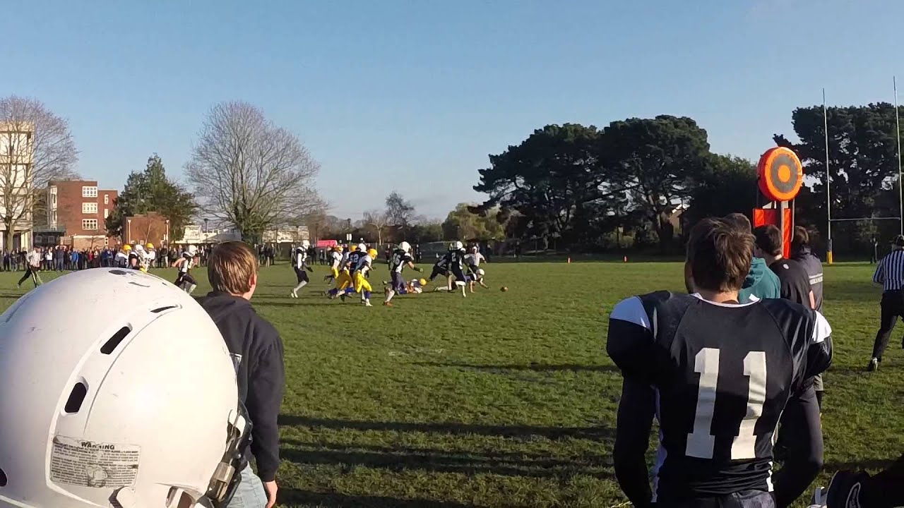 Justin Burrows forced fumble recovery - YouTube