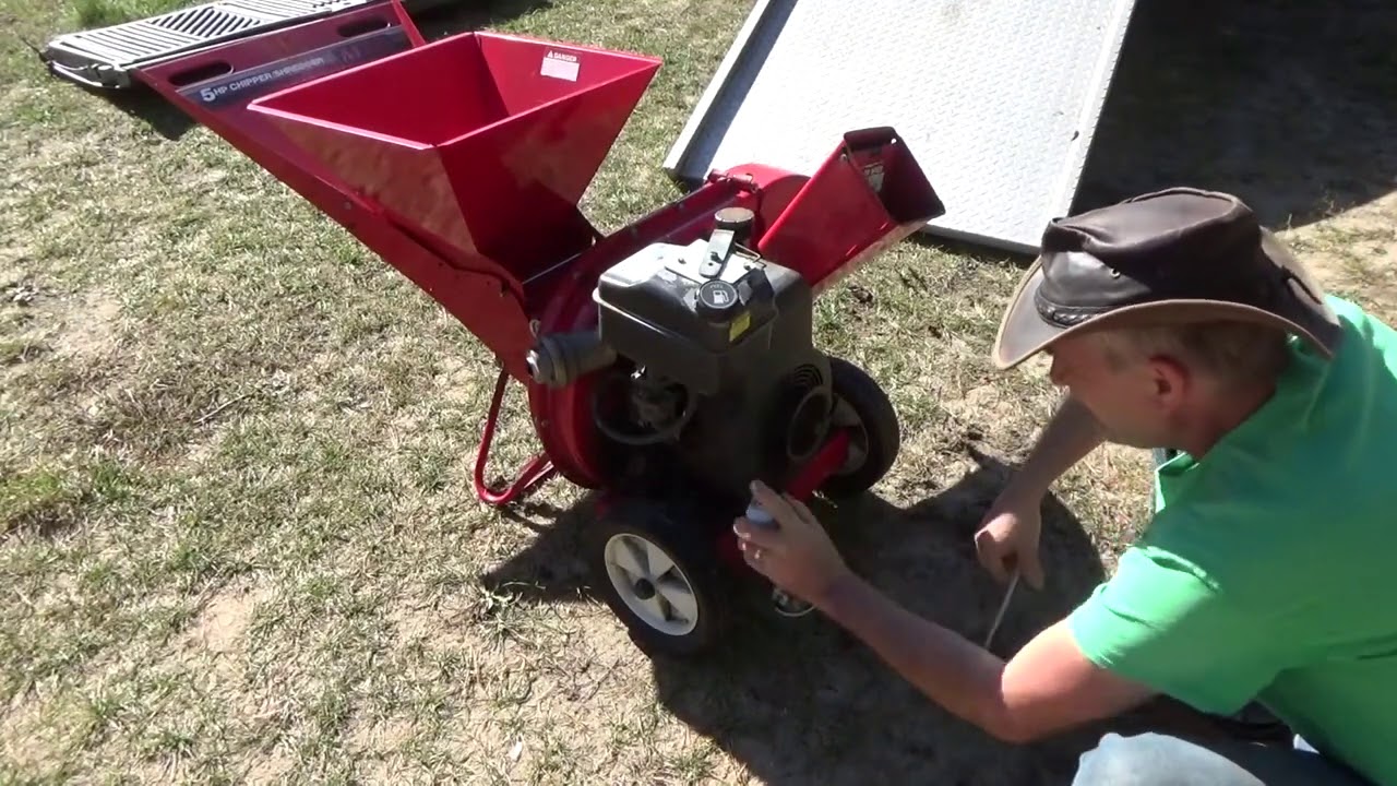 Working On Wood Chipper And Running Sawmill - YouTube