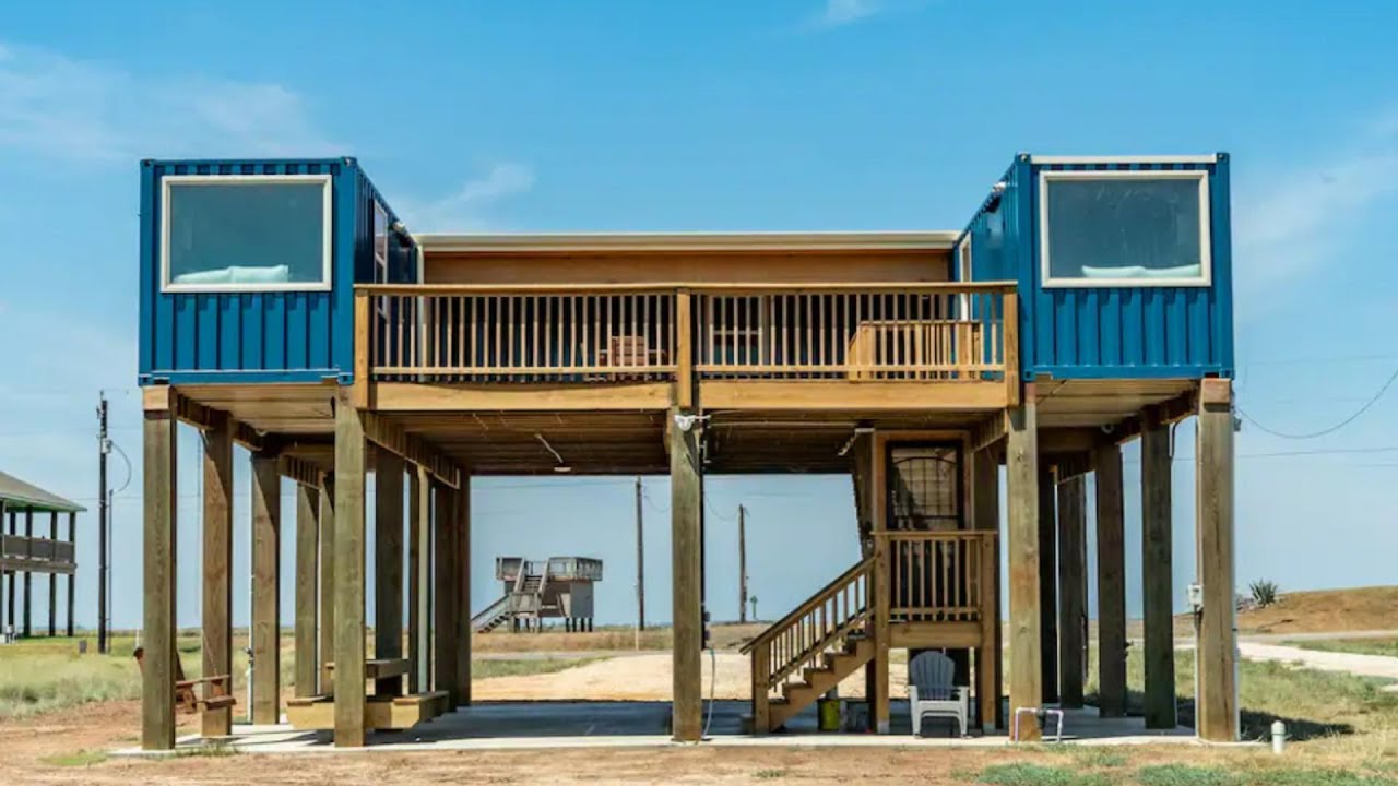 Beachfront Shipping Container House - Stunning Views - YouTube
