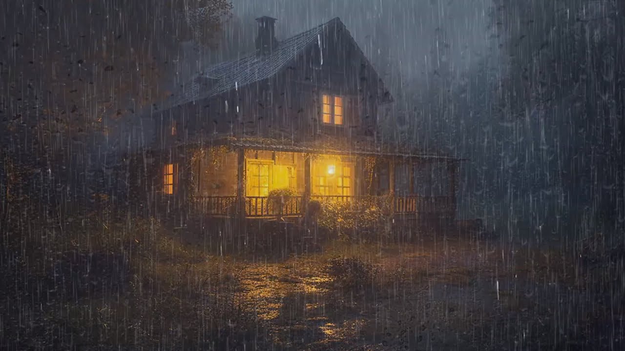 Relax And Sleep Well With The Sound Of Rain Falling On The House In The ...