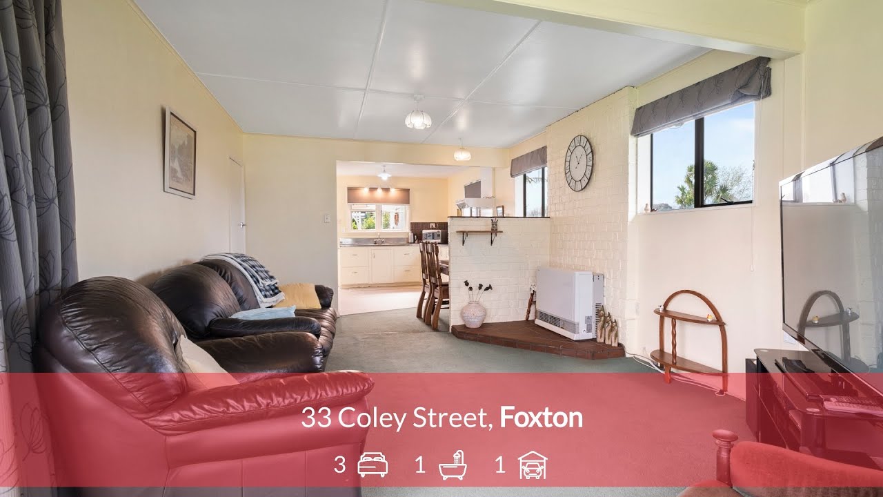 33 Coley Street, Foxton, Horowhenua, Manawatu - YouTube