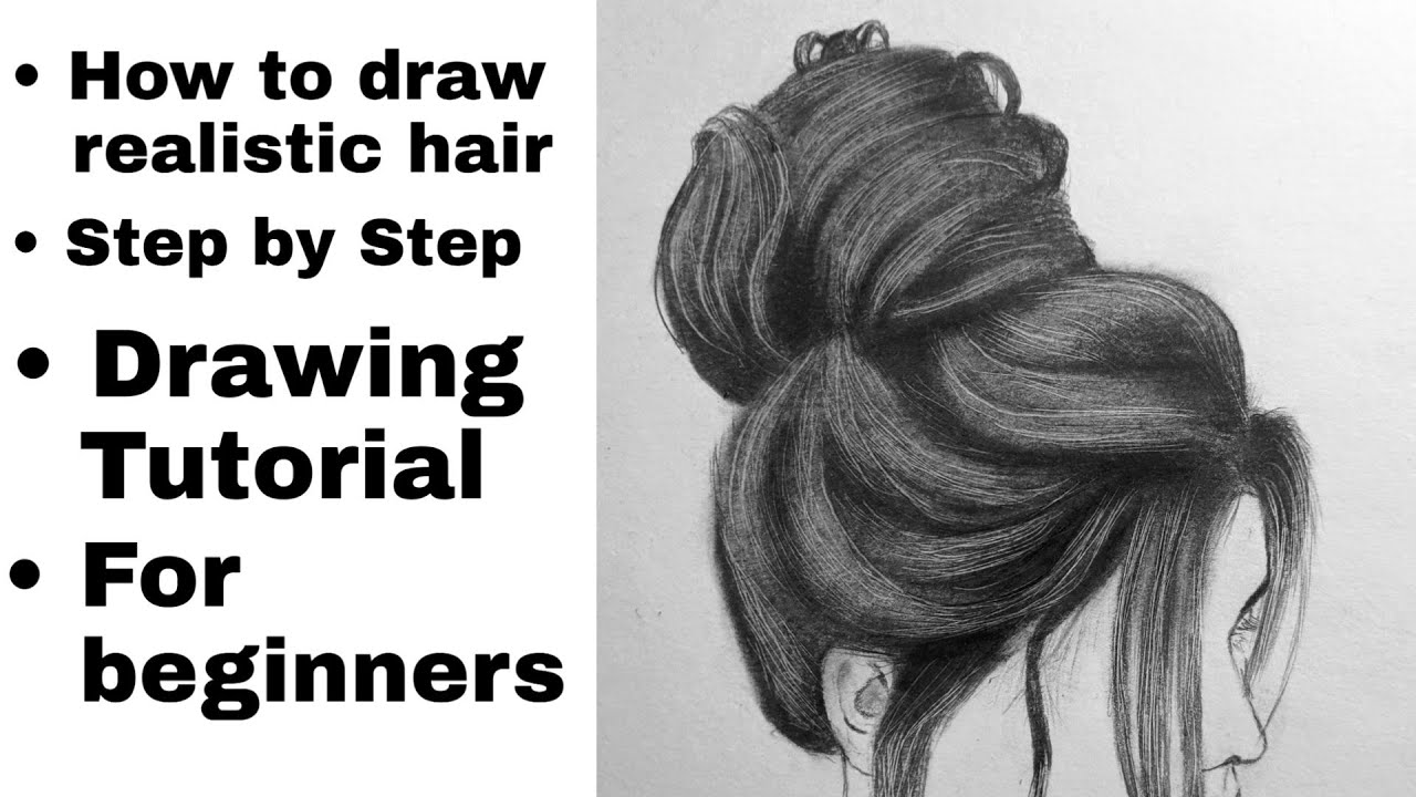 Hair Drawing STEP-BY-STEP | Tutorial For beginners - YouTube