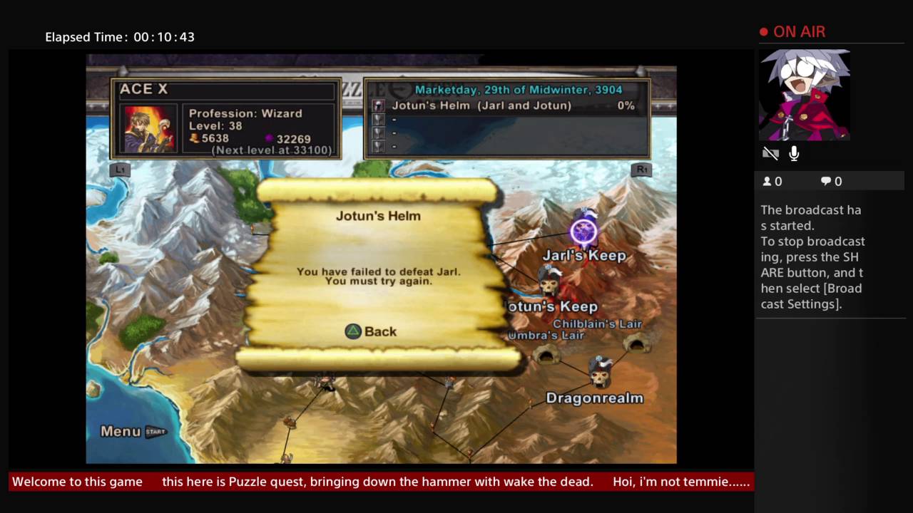 ACE plays Puzzle quest, a PS2 classic. - YouTube