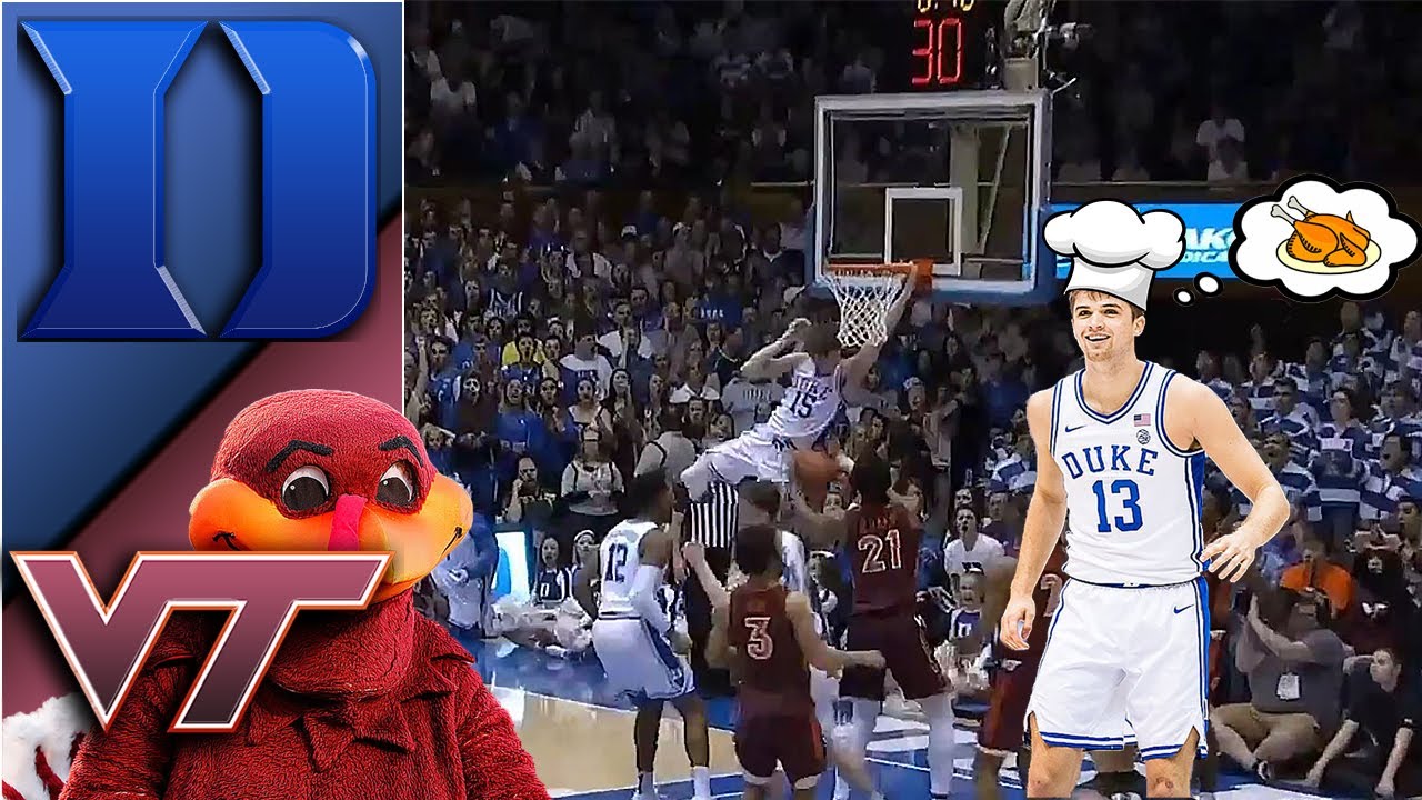 Duke vs. Virginia Tech (VT) Highlights 2/22/2020 | Duke Highlights ...