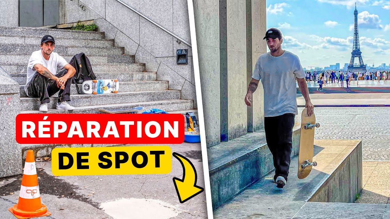 JE SKATE LES MEILLEURS SPOTS DE STREET DE PARIS ! - YouTube