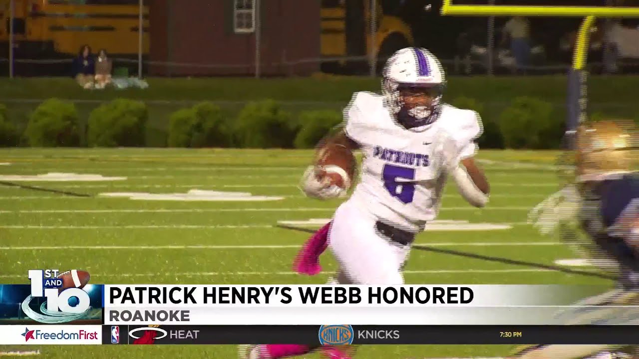 Patrick Henry's Chuck Webb Player of the Week Trophy - YouTube