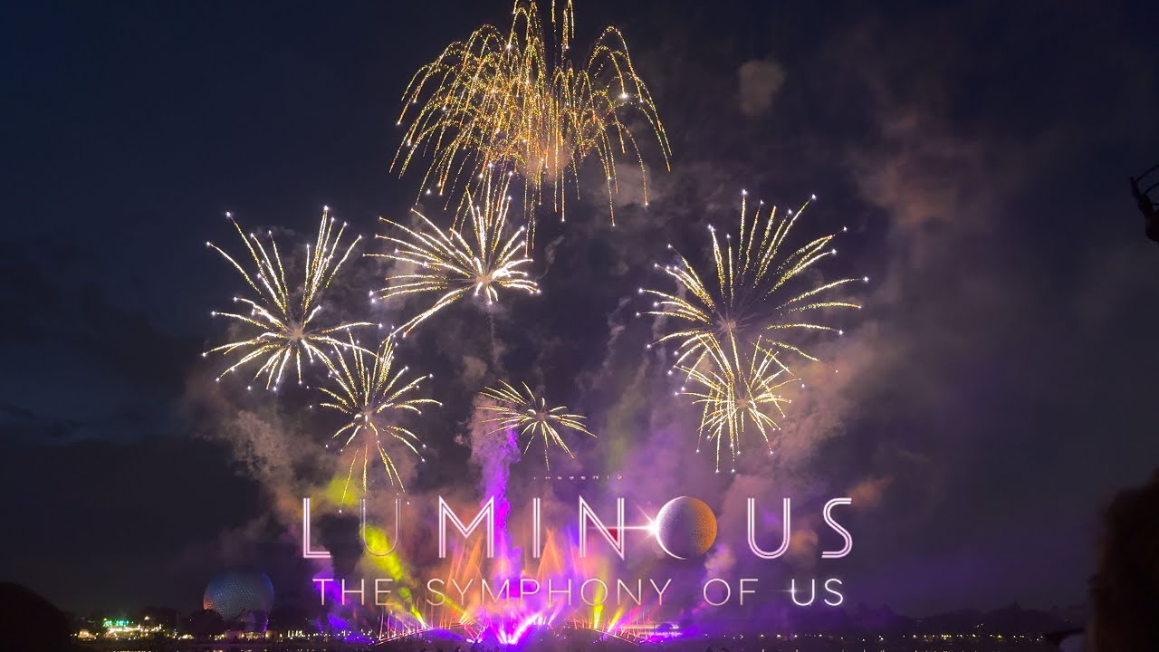 Luminous- The Symphony of Us and 4th July Fireworks at EPCOT 4K60 HDR ...