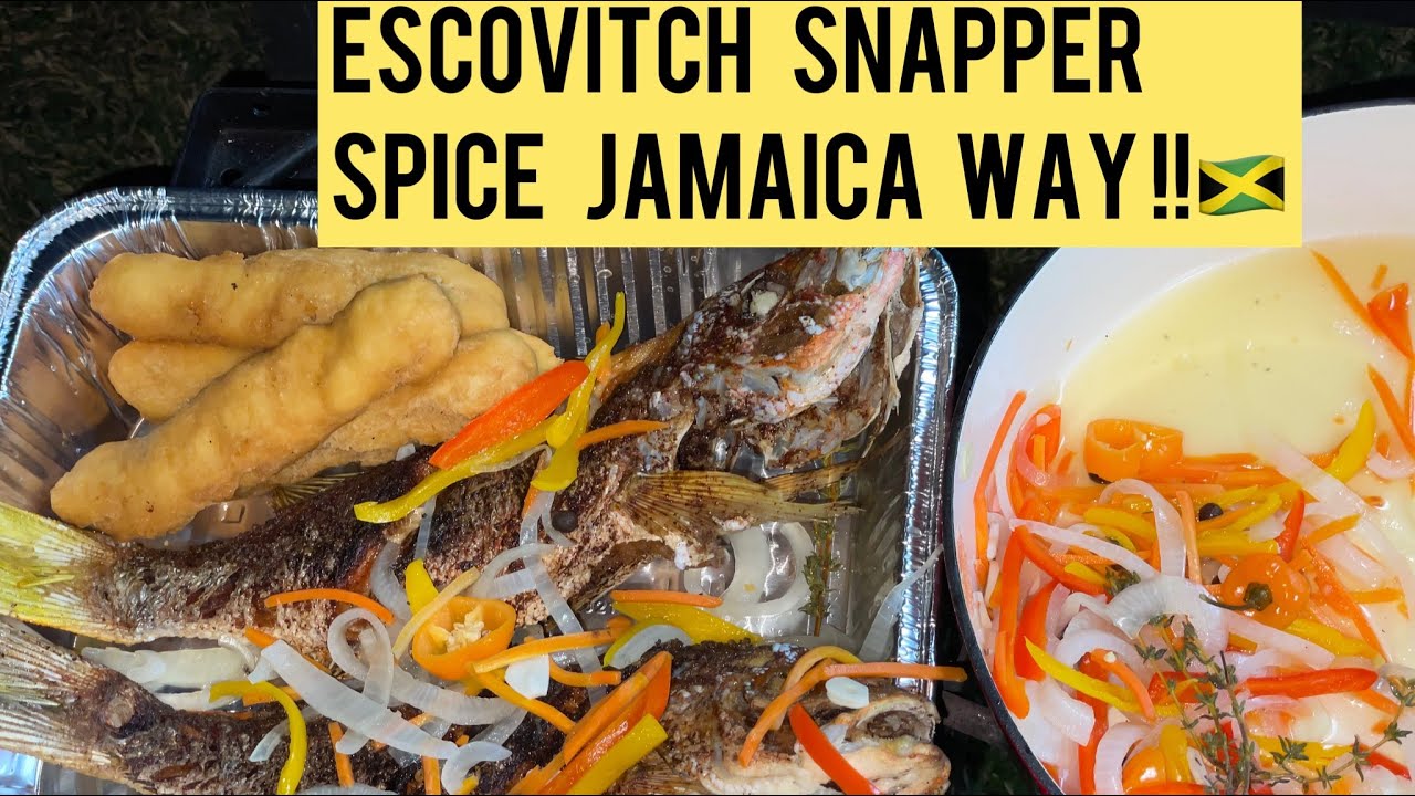 How to make Escovitch Snapper / Spice Jamaica way !! 🇯🇲🇯🇲 - YouTube