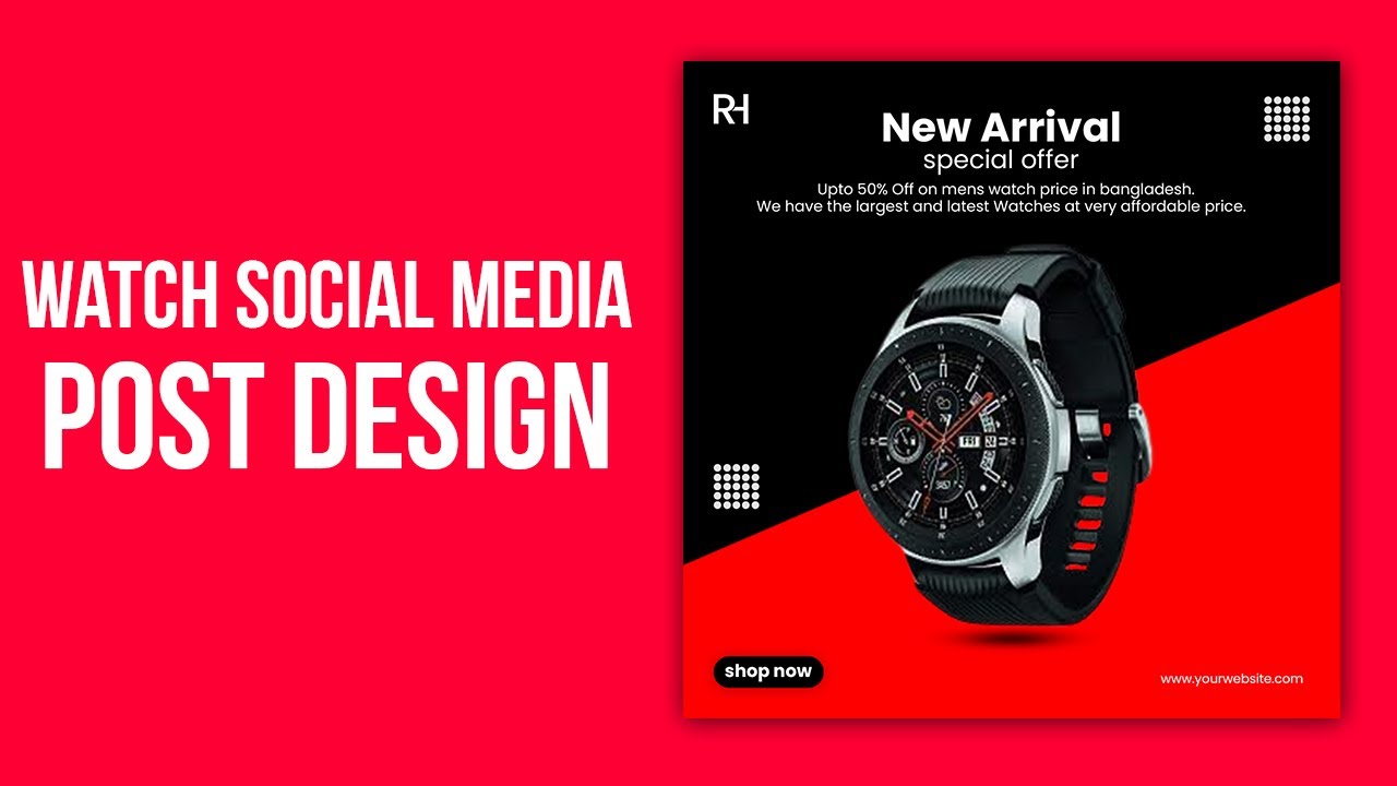 watch Social Media Post Design | Social Media Post Design | Photoshop ...