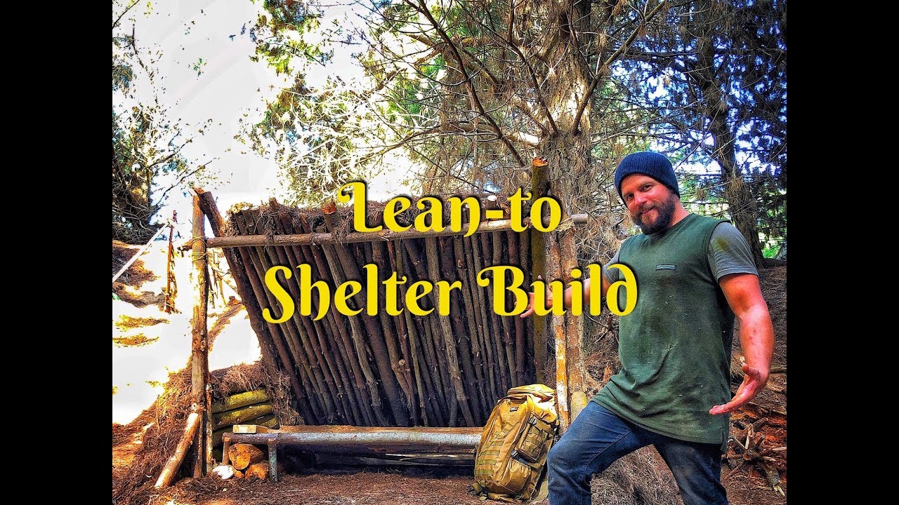 Bushcraft Survival: How to build a Lean-to Shelter - YouTube