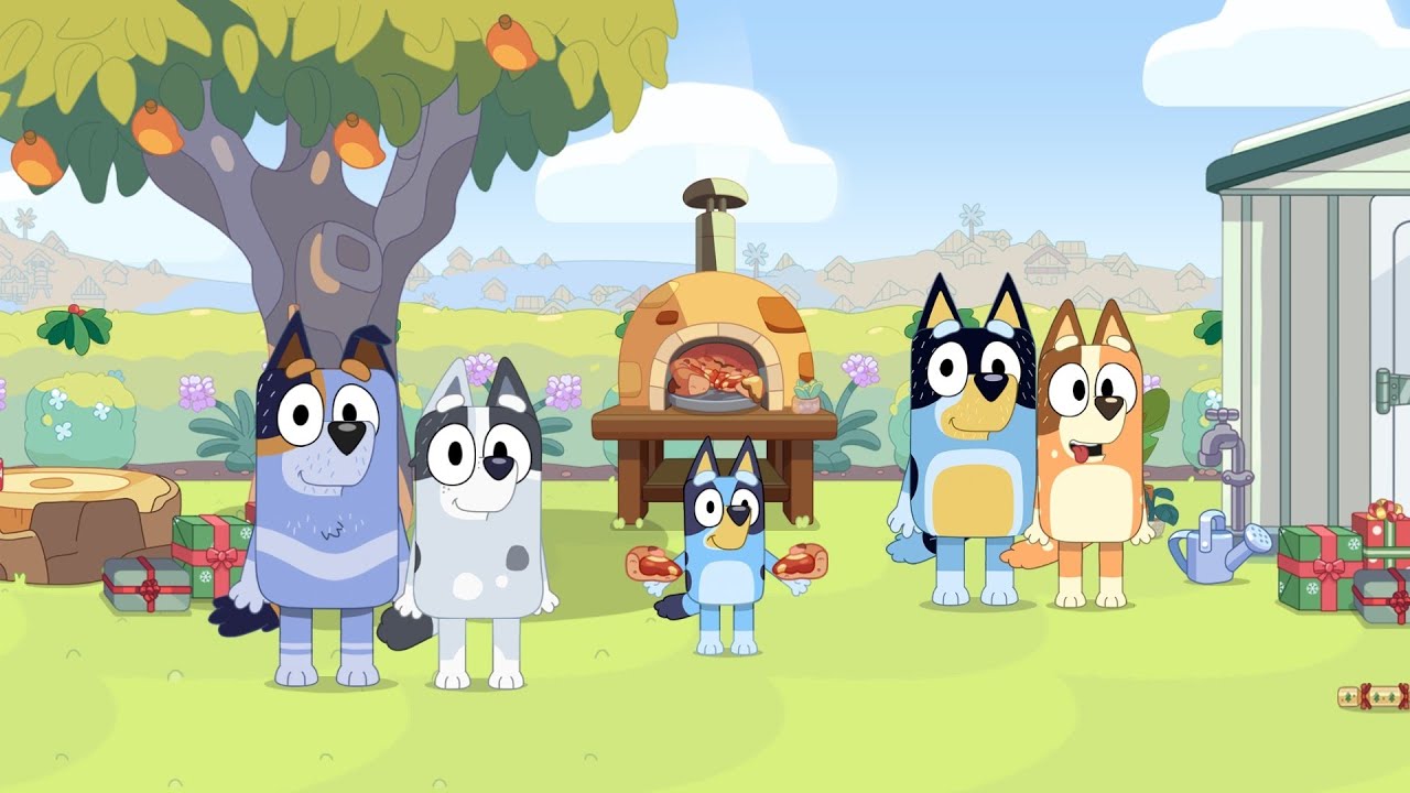 Bluey : Jean-luc Arrangement Christmas Pizza Party || Christmas Episode ...