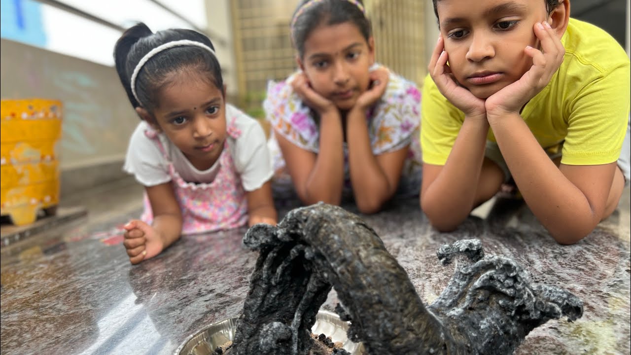 Fire snake experiment|| amazing science experiment || kids educational ...