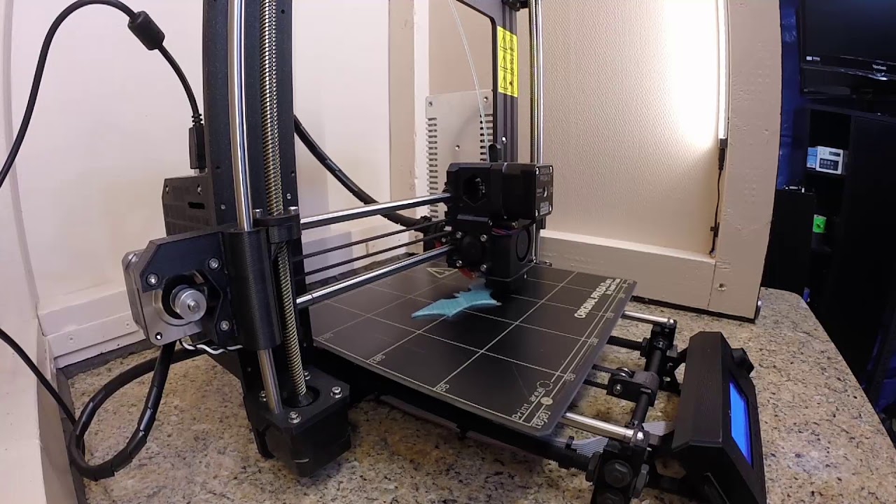 1st 3D Printing with the Prusa i3 MK2S - YouTube