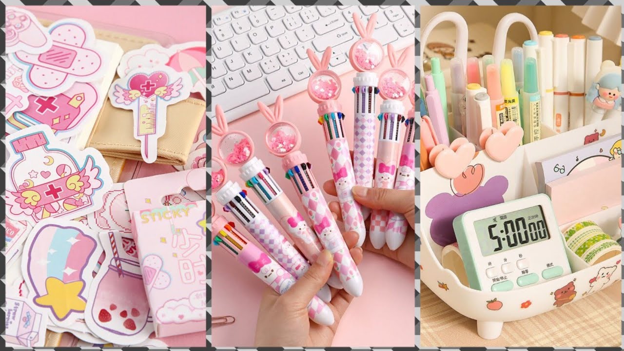 Kawaii Cute Aesthetic Creative Stationery Set | Cute Cute Stationery ...