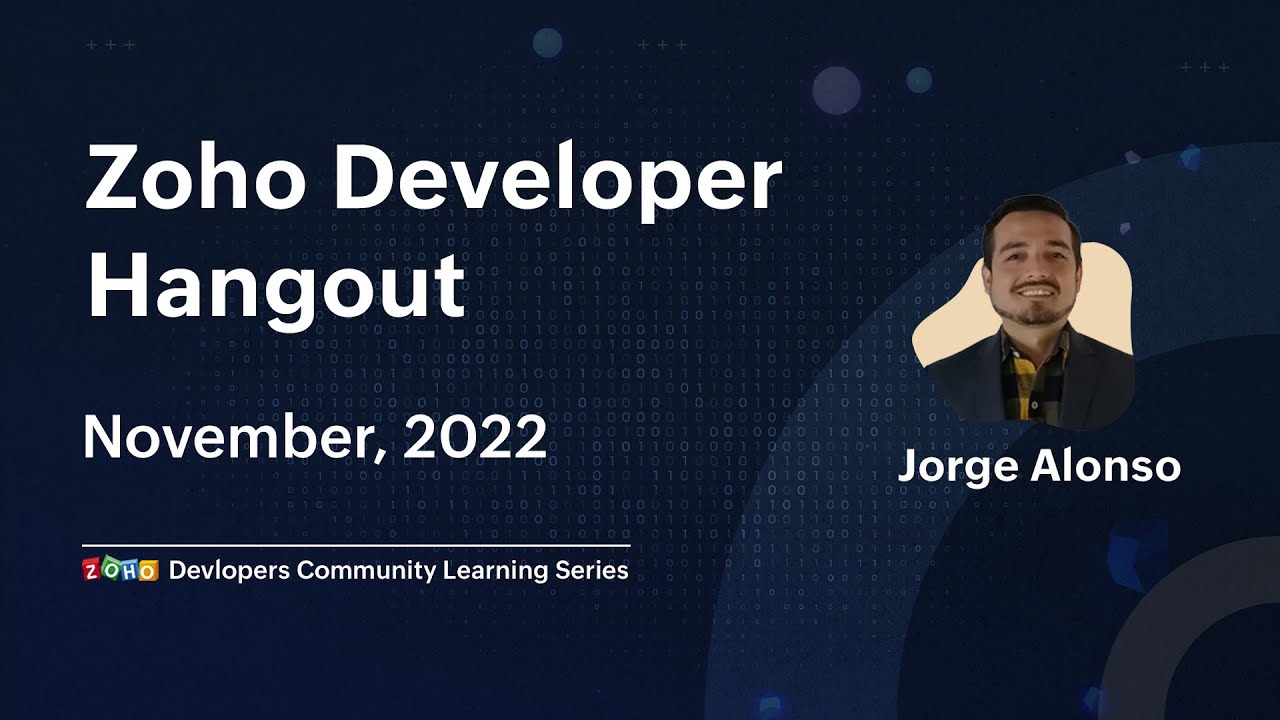 Zoho Developer Hangout (ZDH) - Episode 1 | Syncing Zoho Creator with ...