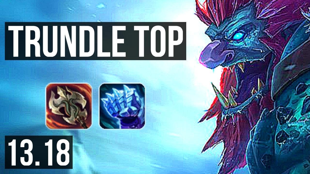 TRUNDLE vs JAX (TOP) | Rank 4 Trundle, 800+ games, 1.2M mastery | KR Master | 13.18 - YouTube