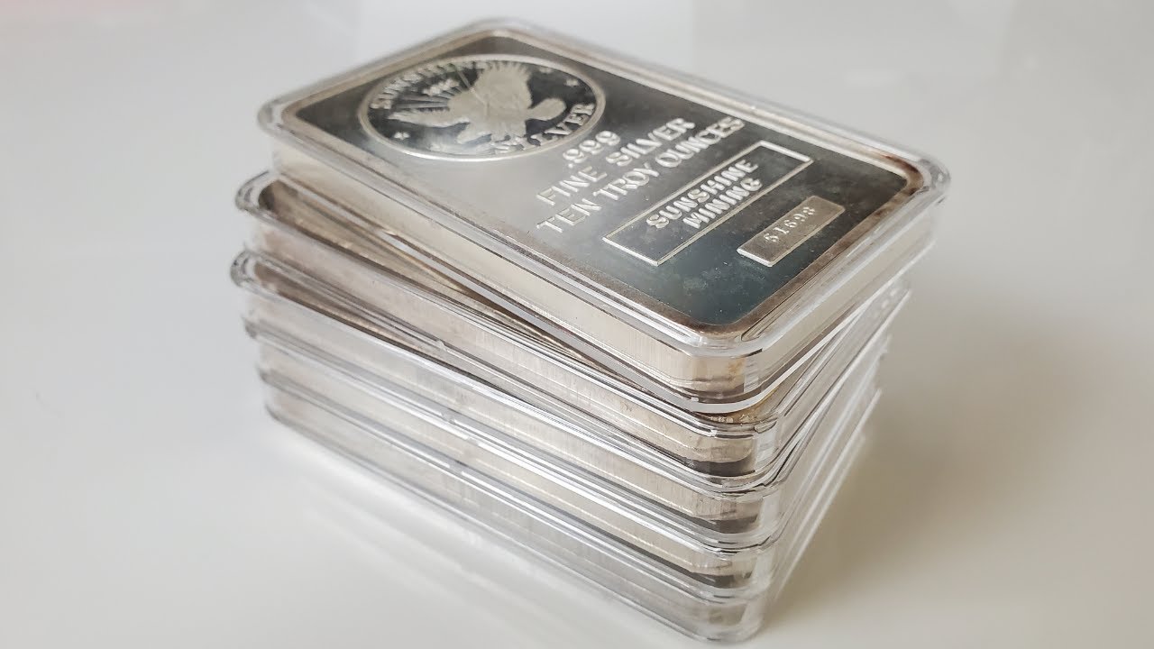 Vintage Sunshine Silver 10 Ounce Bars and Capsules! - YouTube