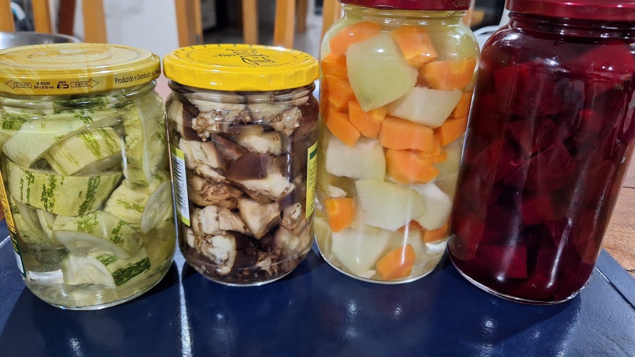Como fazer conservas de legumes deliciosa. - YouTube