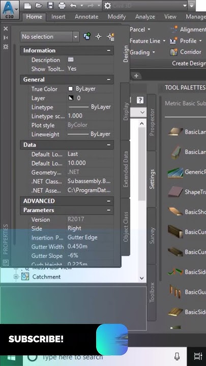 Civil 3D Tutorials For Beginners Creating Assembly Part 2 - YouTube