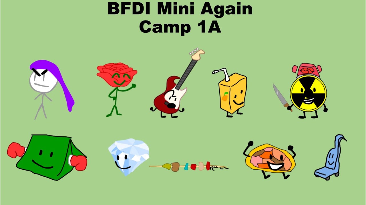 BFDI Mini Again Camp 1A - YouTube
