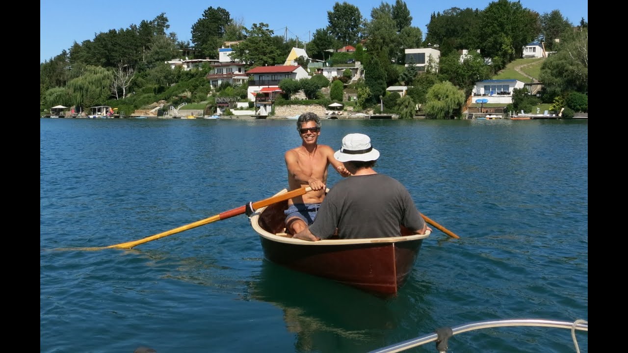 One Sheet Baby Boat, Part 3 - Rowing with one Passenger - YouTube