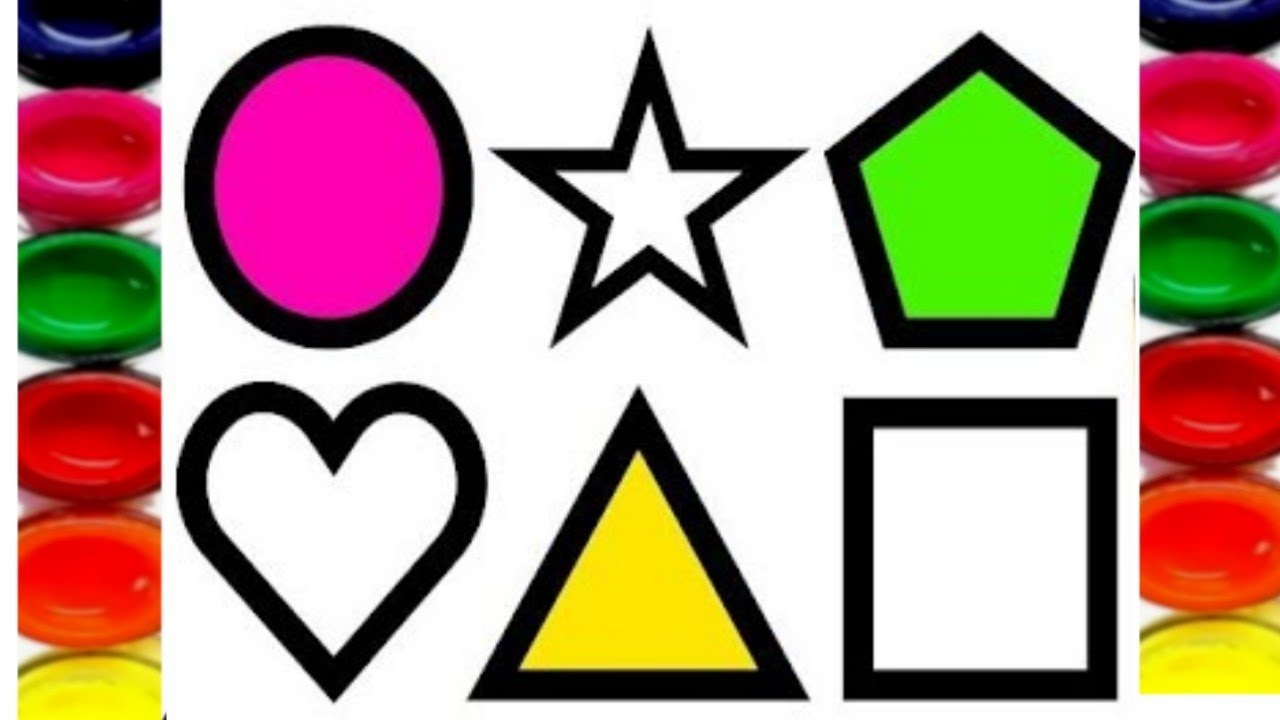 Shapes Drawing activity for kids|Learn 2d shapes colors for toddlers ...