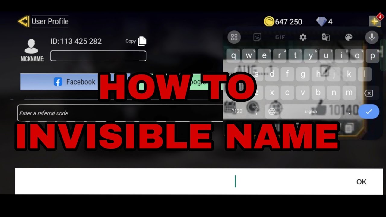 How to create invisible name || इनविजिबल नाम कैसे बनाएं || MAD OUT2 big ...