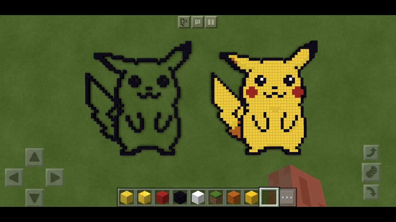 Pikachu de "Pokemon" | Minecraft - YouTube