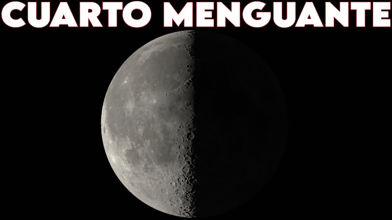 LUNA FASE CUARTO MENGUANTE | 23 de NOVIEMBRE - YouTube