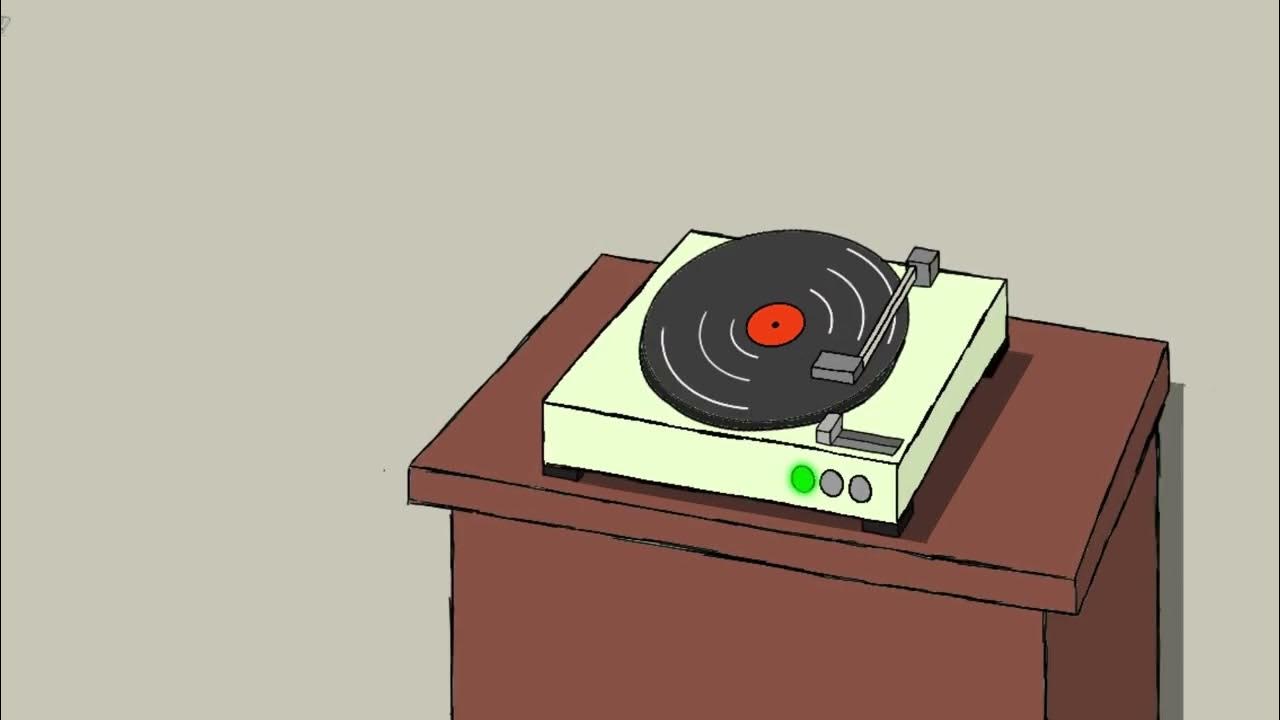 Record Player Calm Music Animation - YouTube