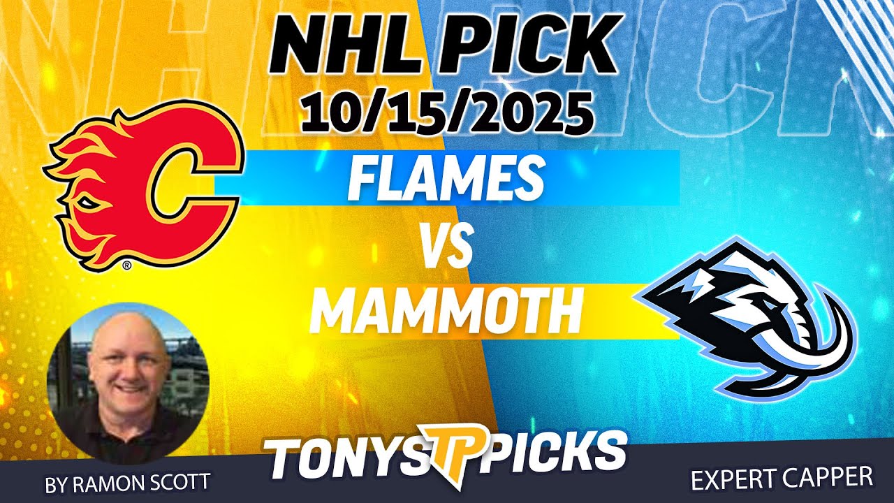 Flames vs. Mammoth NHL Betting Odds & Picks, 10/15/25 | Night Moves ...