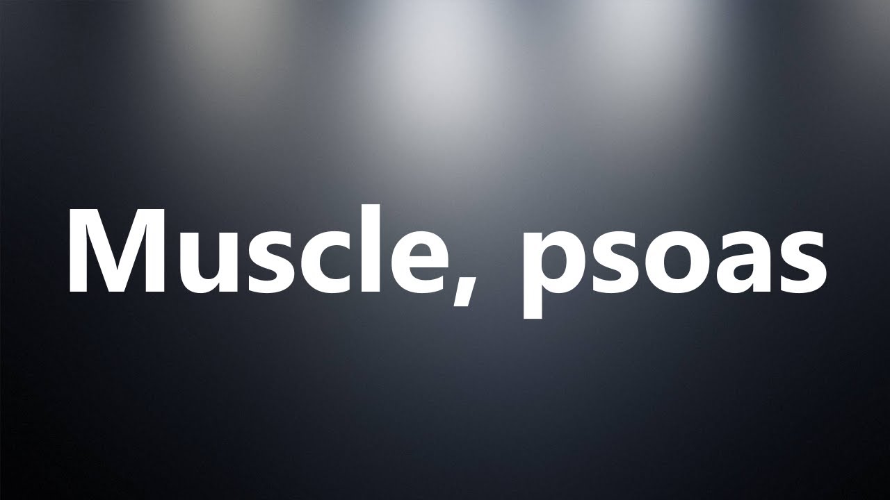 Muscle, psoas - Medical Definition and Pronunciation - YouTube