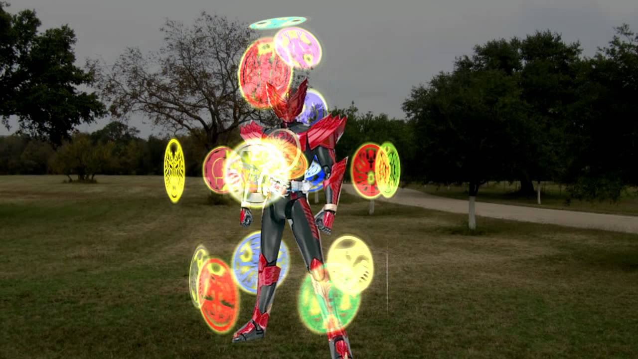 kamen rider OOO henshin effect fan make ver 3 final - YouTube