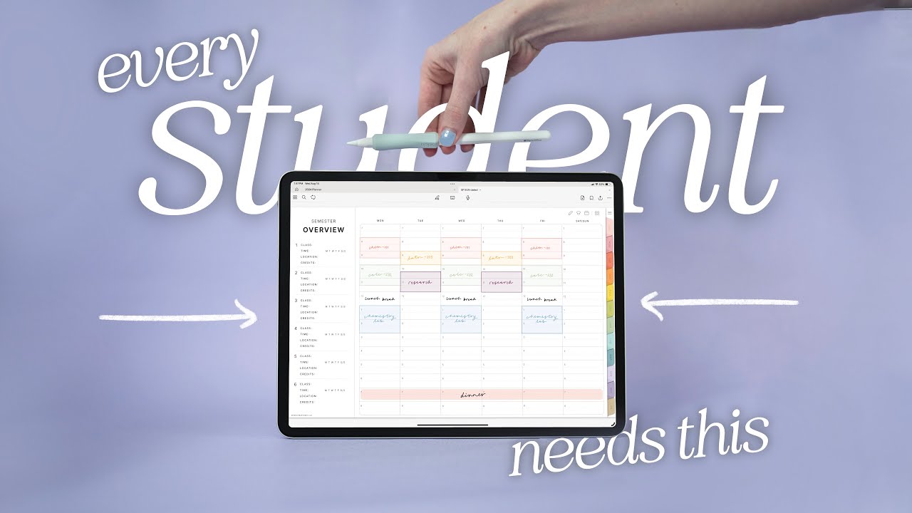 The Ultimate iPad Planner Every Student Needs - YouTube