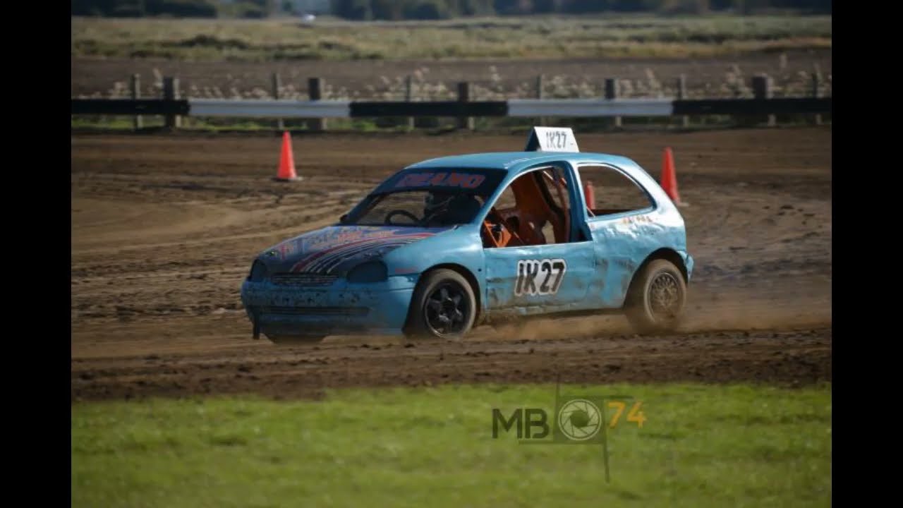 we blow up the new corsa b class 2 autograss car on it first time out ...