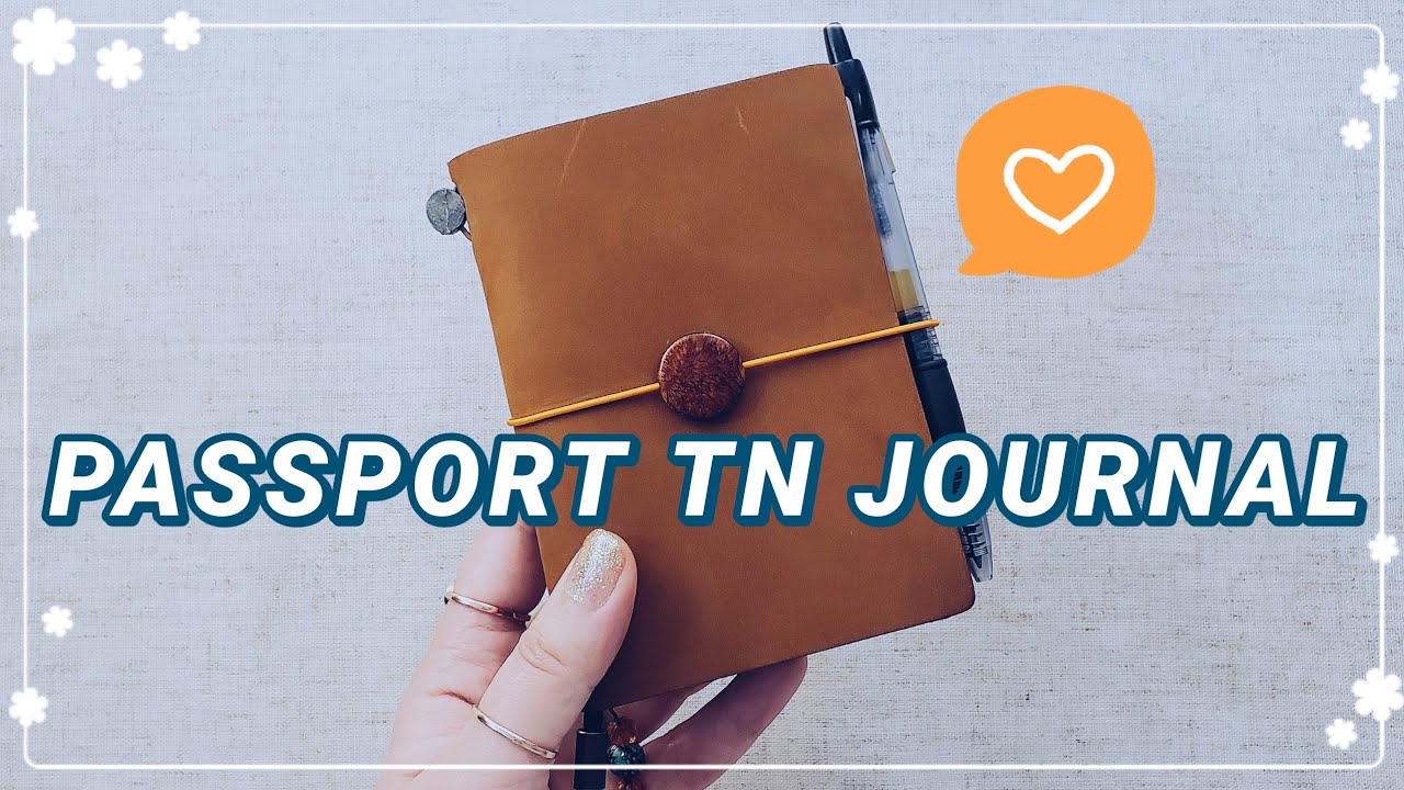 Traveler's Notebook Passport Journal | Minimal Vintage Setup - YouTube