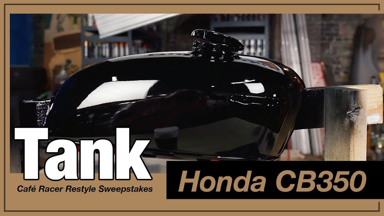 Painting the Tank on a 1971 Honda CB350 in Café Racer Style using Dupli ...