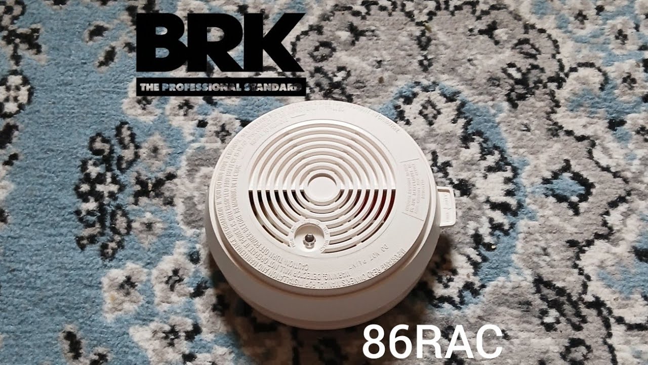 Unboxing, review, and test of the BRK 86RAC Smoke Alarm - YouTube