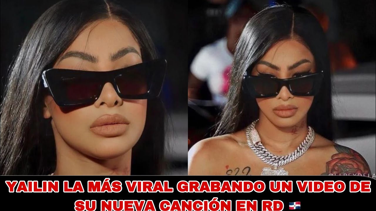 Yailin La Más Viral grabando Un Video En Los mina sin Anuel - YouTube