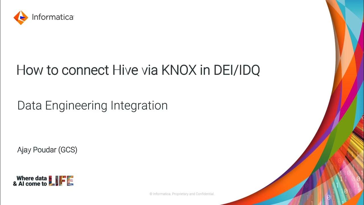 How to Connect Hive using KNOX in DEI/IDQ - YouTube