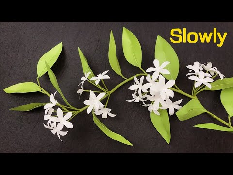 ABC TV | How To Make Easy Jasmine Paper Flower (Slowly) - Craft ...