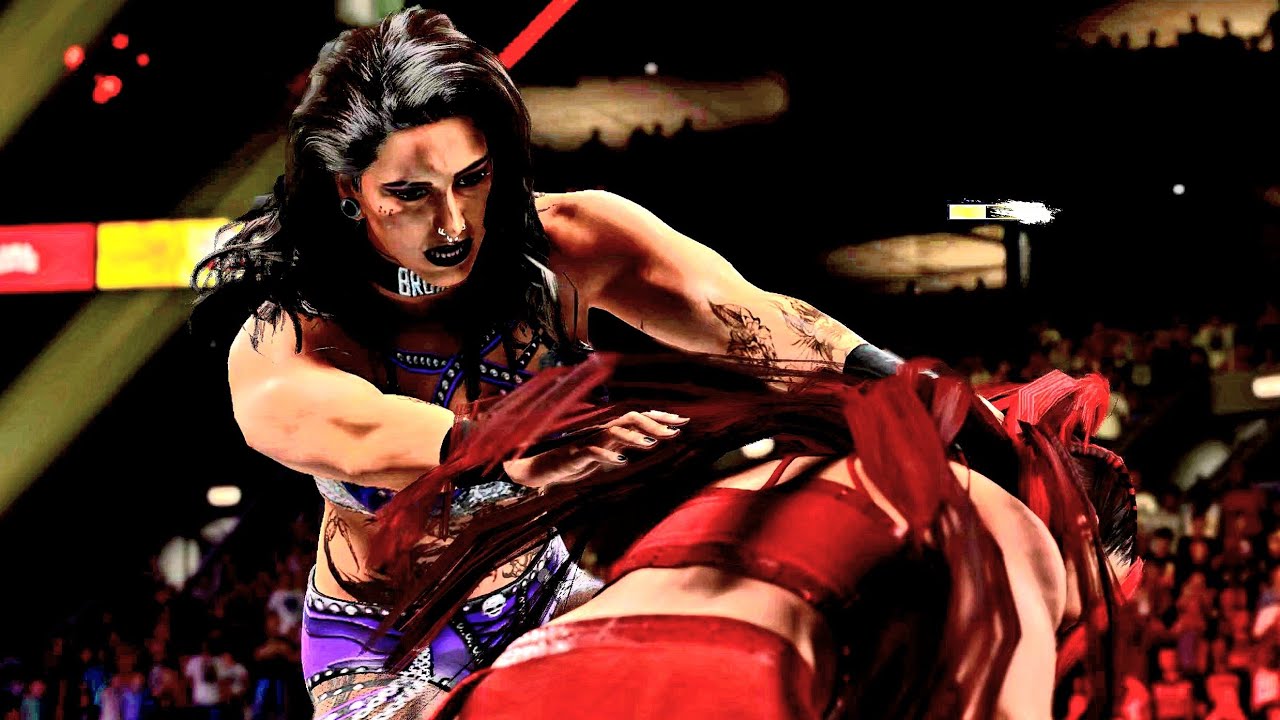 WWE 2K24 RHEA RIPLEY VS ALBA FRYE WWE WOMEN'S CHAMPIONSHIP SUNDAY NIGHT ...